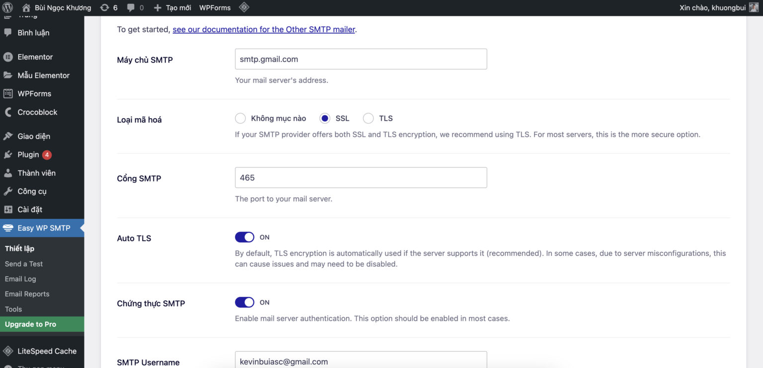 Khắc phục lỗi WordPress không gửi Email.